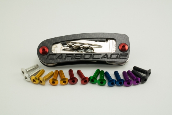 Customize your KEYCAGE with anodized aluminum screws! | CARBOCAGE ...